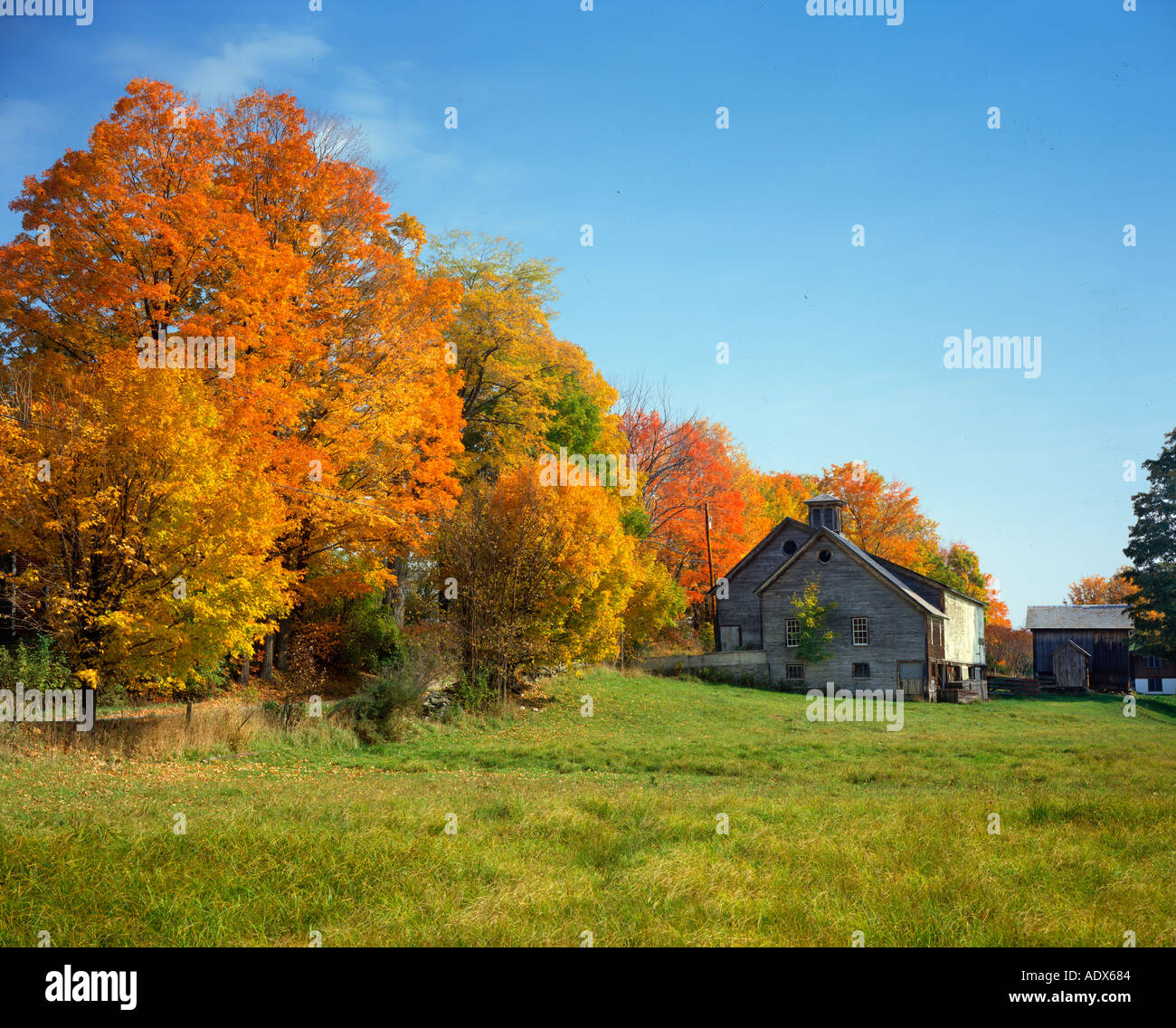 Barn fall foliage vermont rustic hi-res stock photography and images ...
