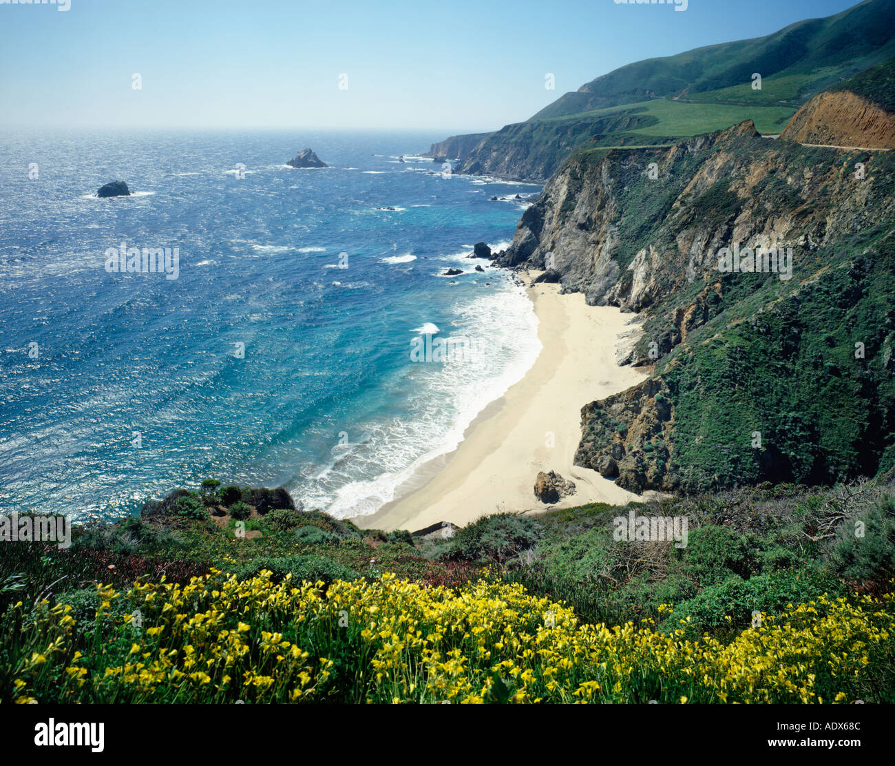 Big Sur coast California USA Pacific Ocean Stock Photo - Alamy