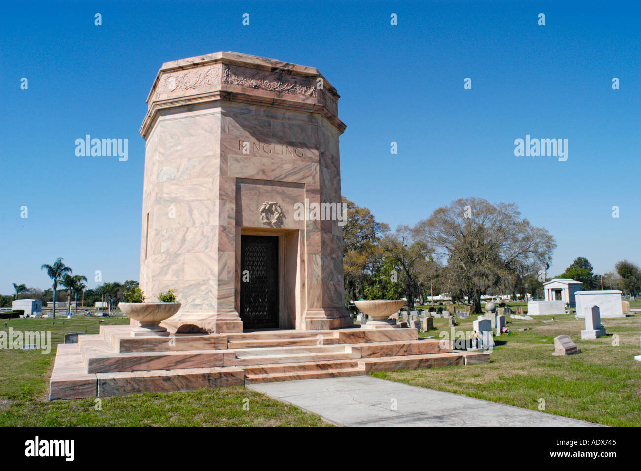 Burial site of the Ringling Family in Sarasota Florida Stock Photo - Alamy