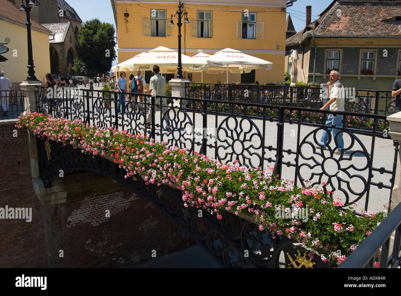 Sibiu, Transylvania, Romania. Iron Bridge (or 'Liars Bridge') between ...