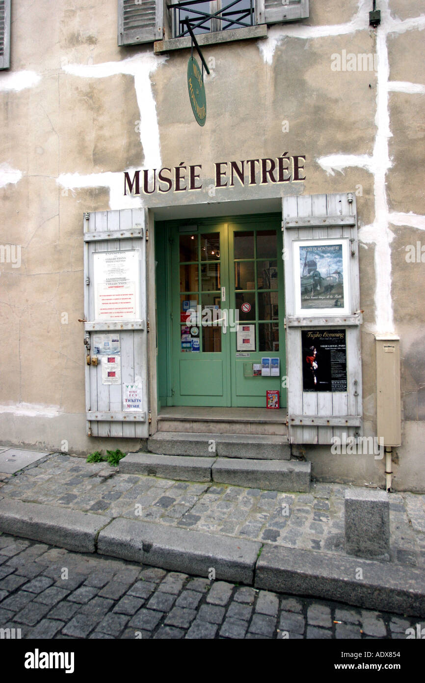 Montmartre museum at Paris France Stock Photo - Alamy
