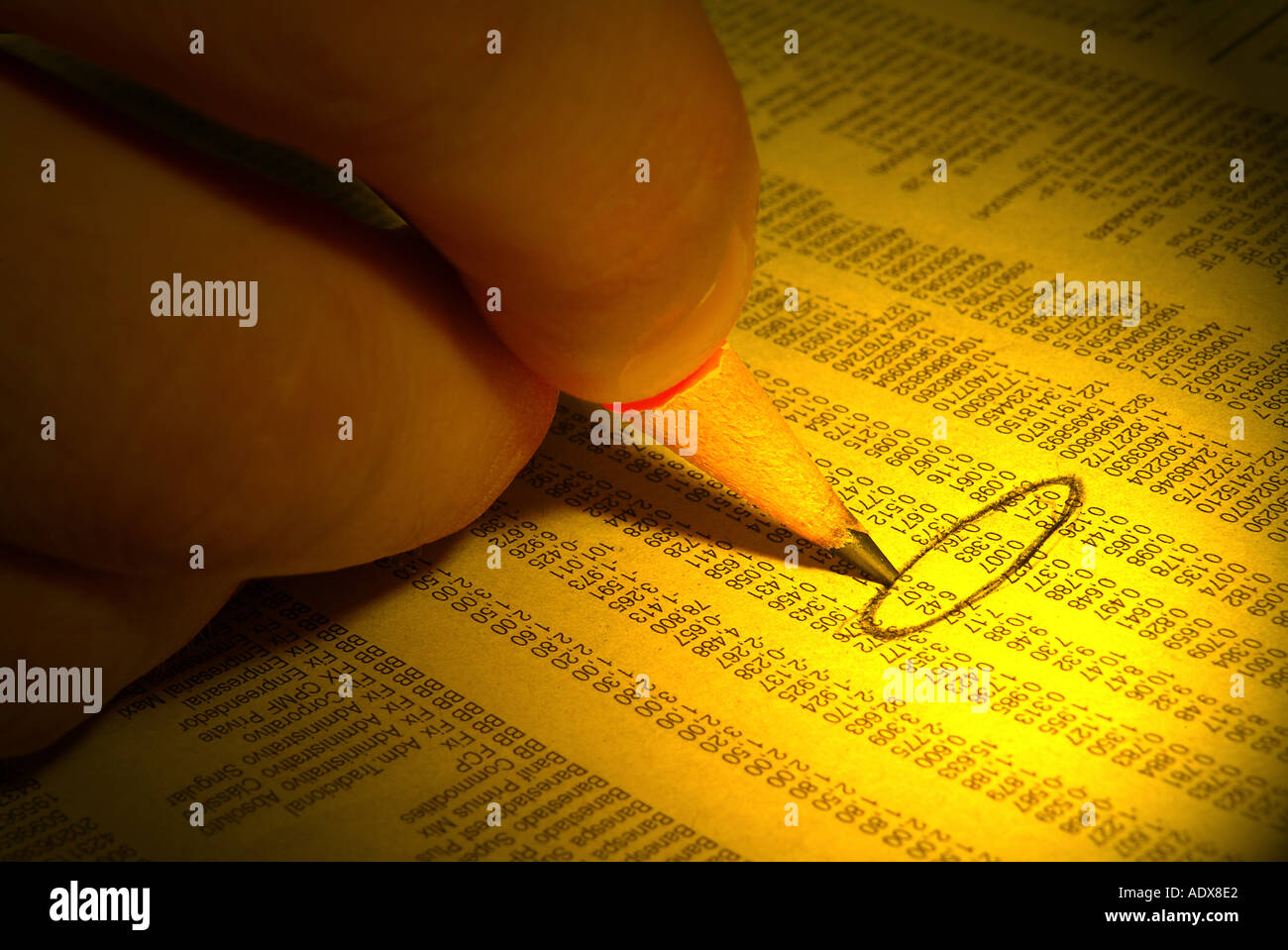 Business Concepts II newspaper page pages financial mark marking circle ...