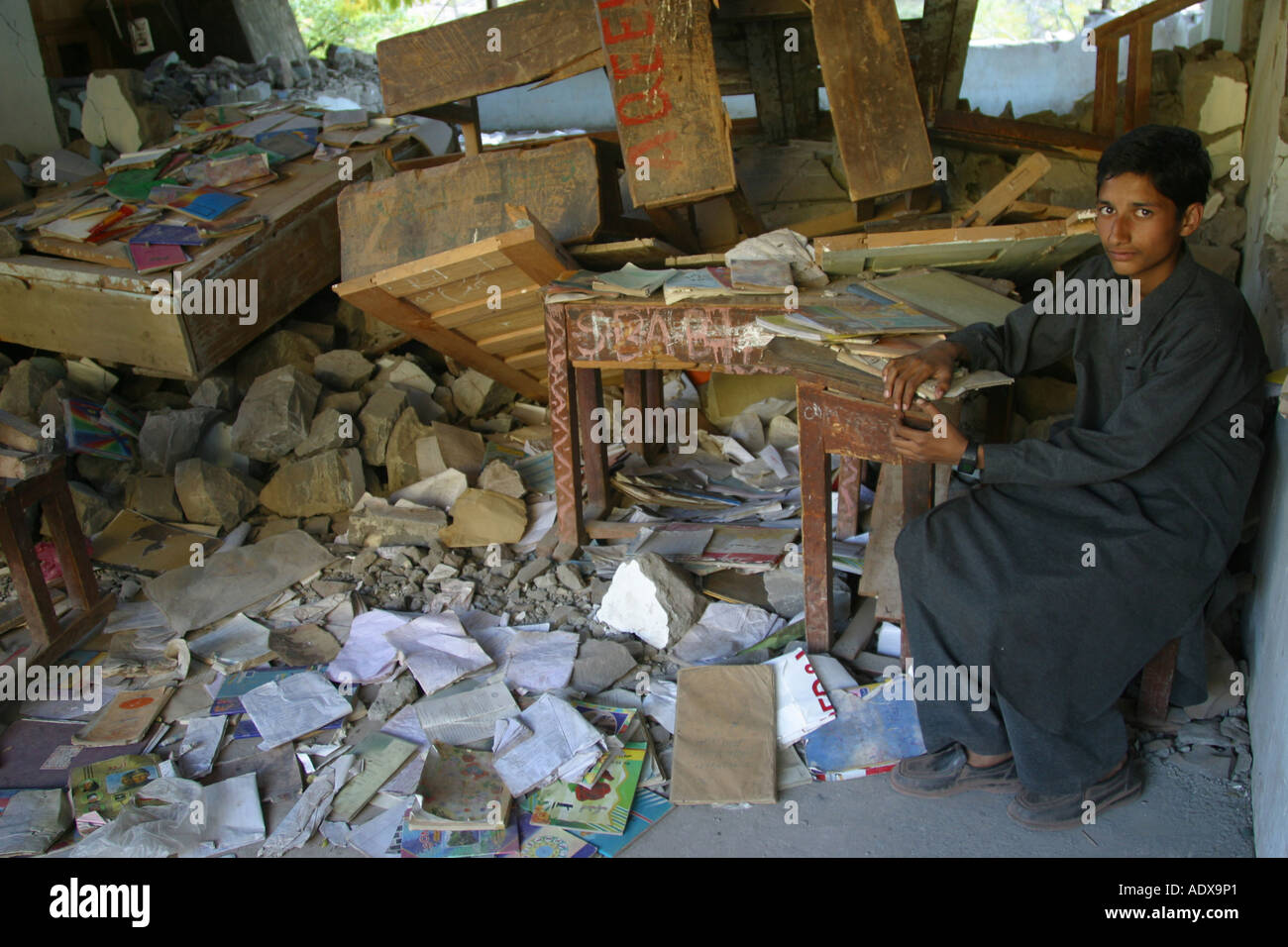 Classroom destruction destroyed hi-res stock photography and images - Alamy