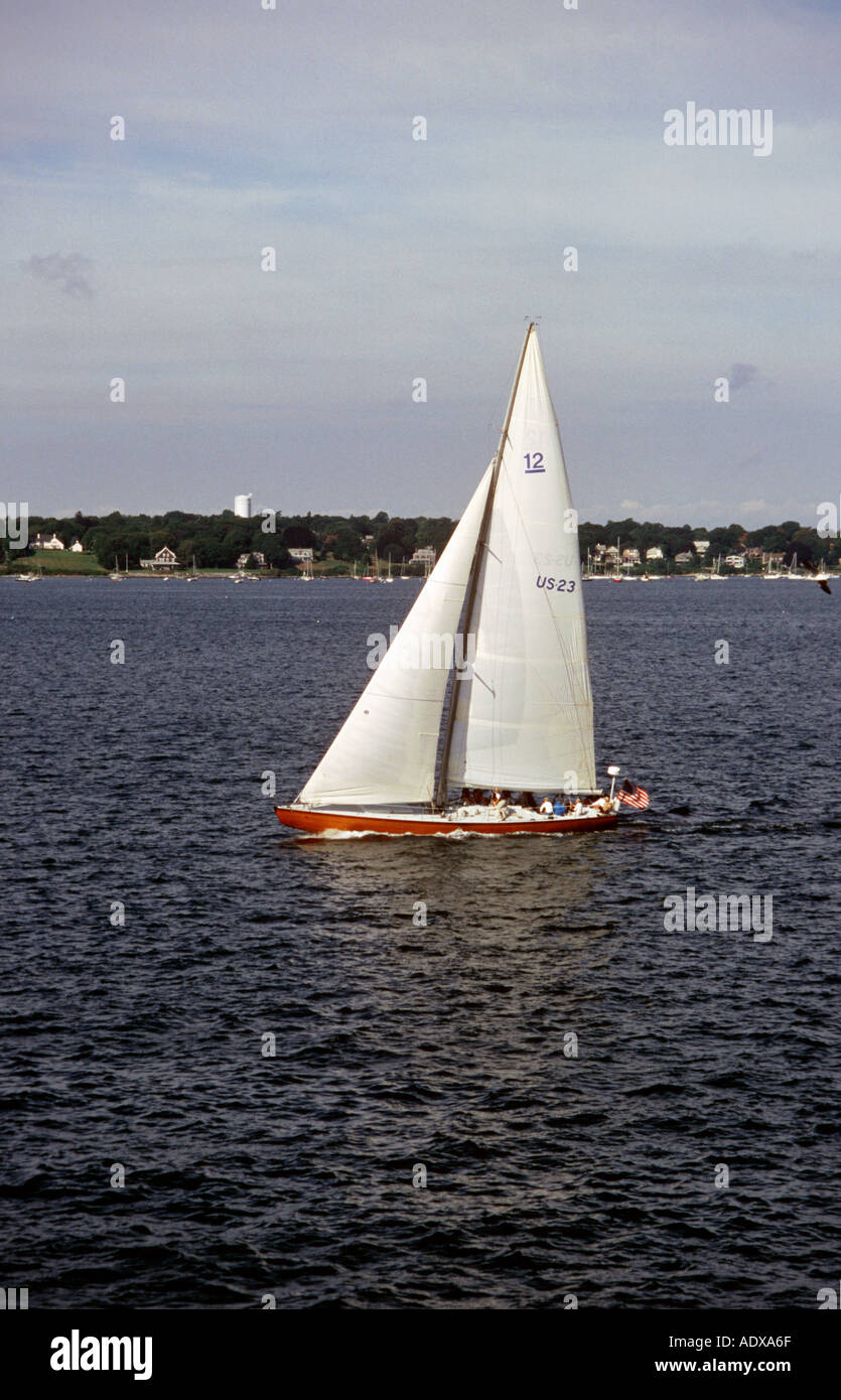 Sailboat Newport Rhode Island Stock Photo - Alamy
