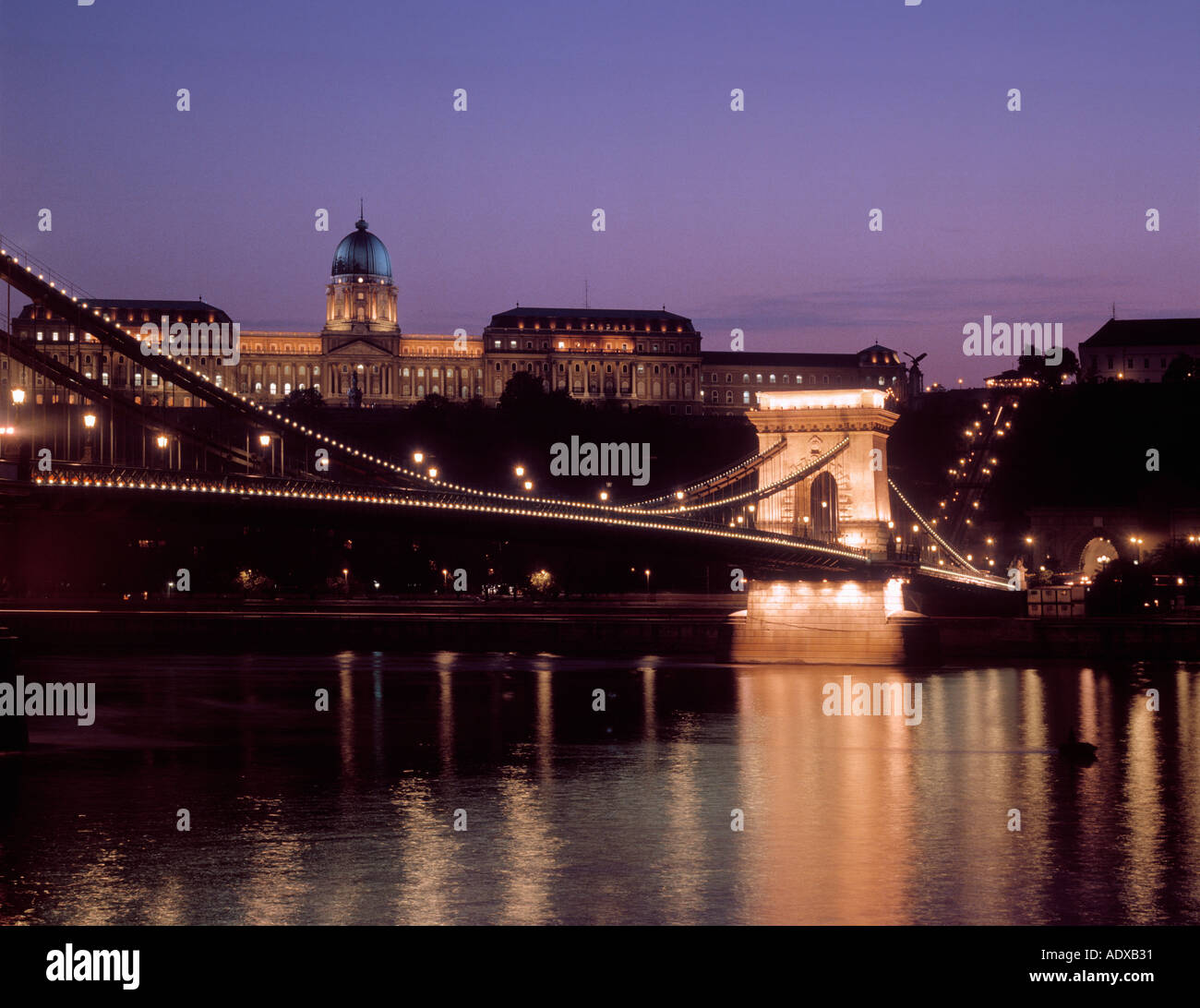 HUNGARY BUDAPEST THE CHAIN BRIDGE Stock Photo - Alamy