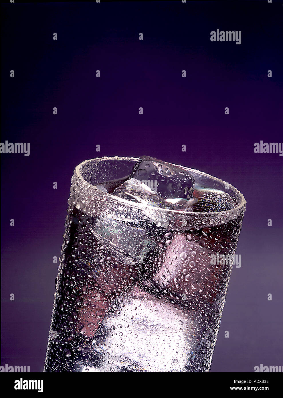 Concepts glass glasses sweaty drops droplets ice icy cold refreshing ...