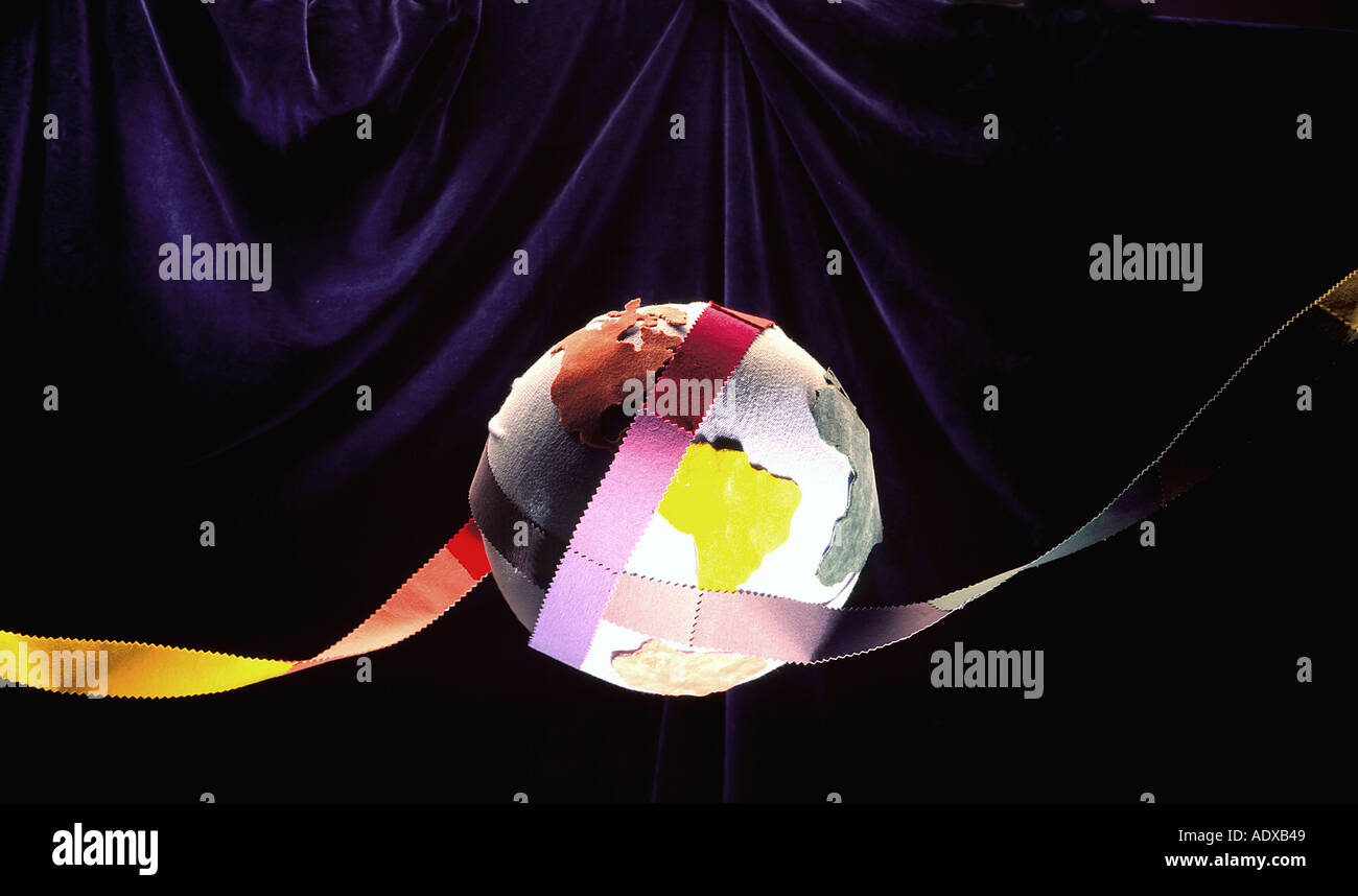 Stylized world map hi-res stock photography and images - Alamy