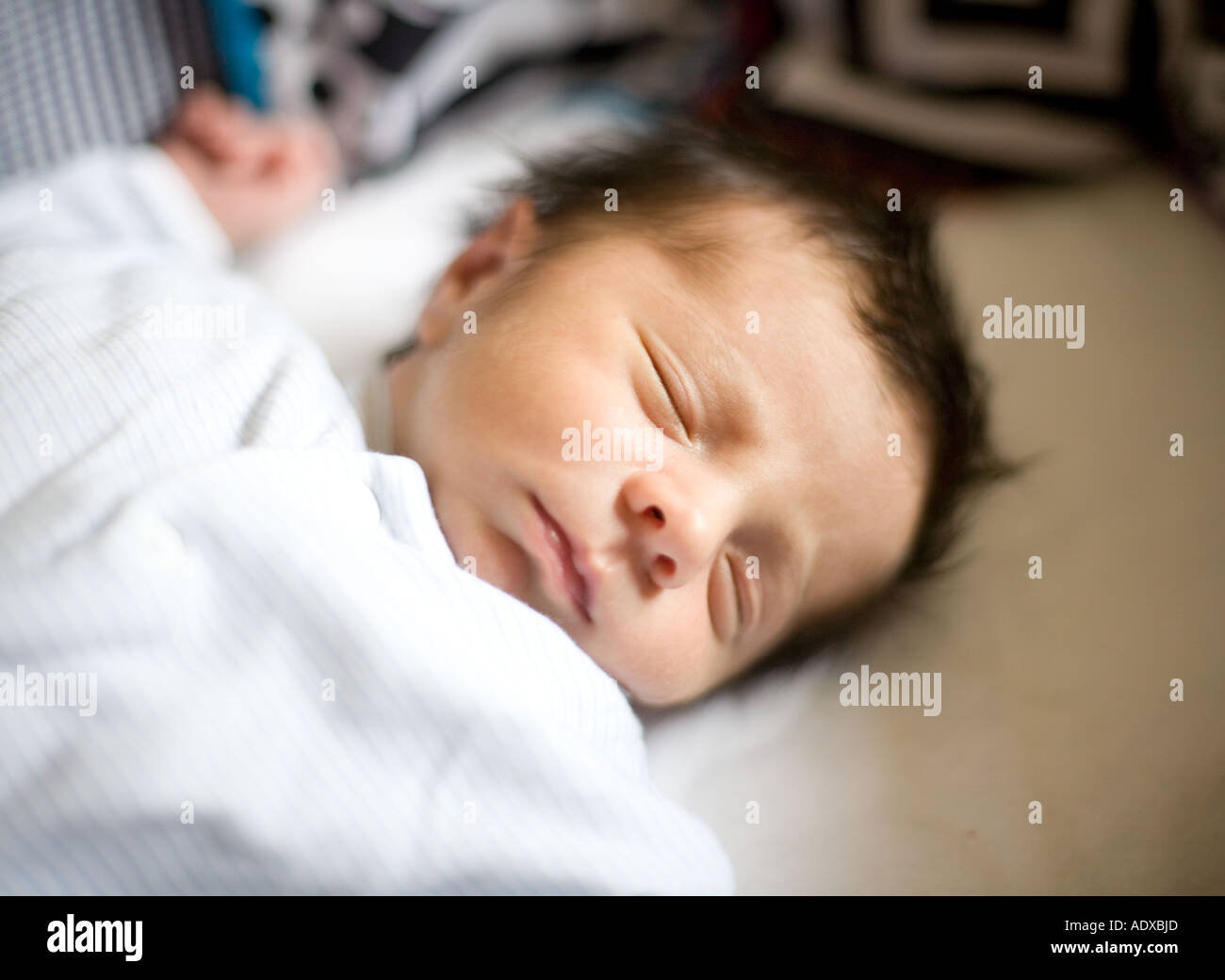 Sleeping baby boy Stock Photo - Alamy