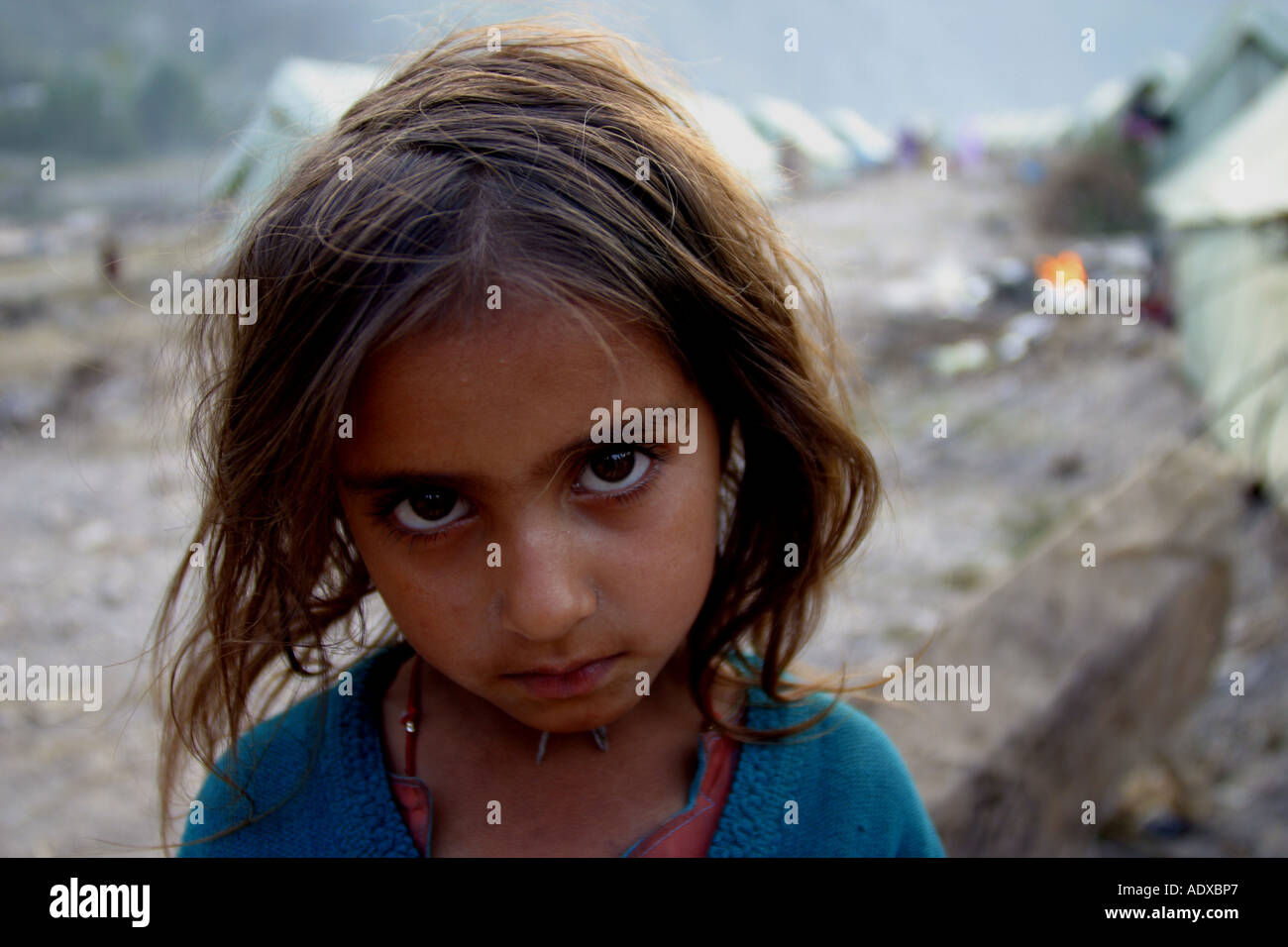 Displaced children camp hi-res stock photography and images - Alamy