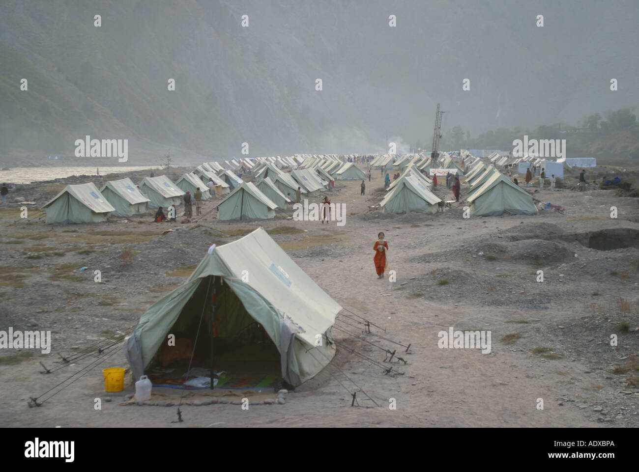 Displaced children camp hi-res stock photography and images - Alamy