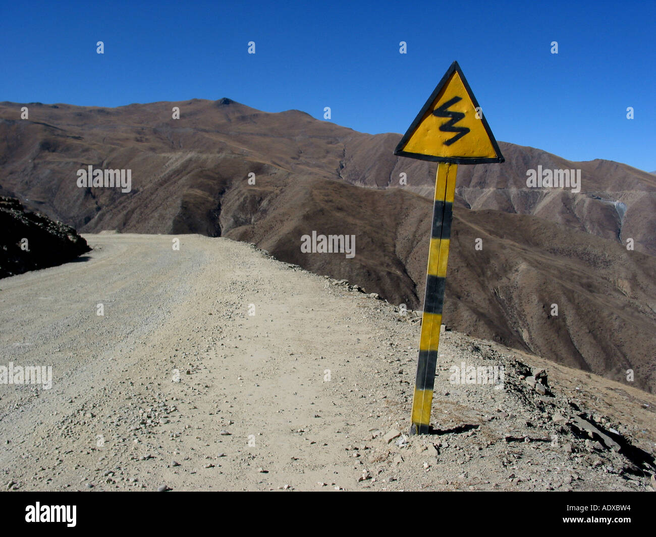Traffic sign tibet hi-res stock photography and images - Alamy