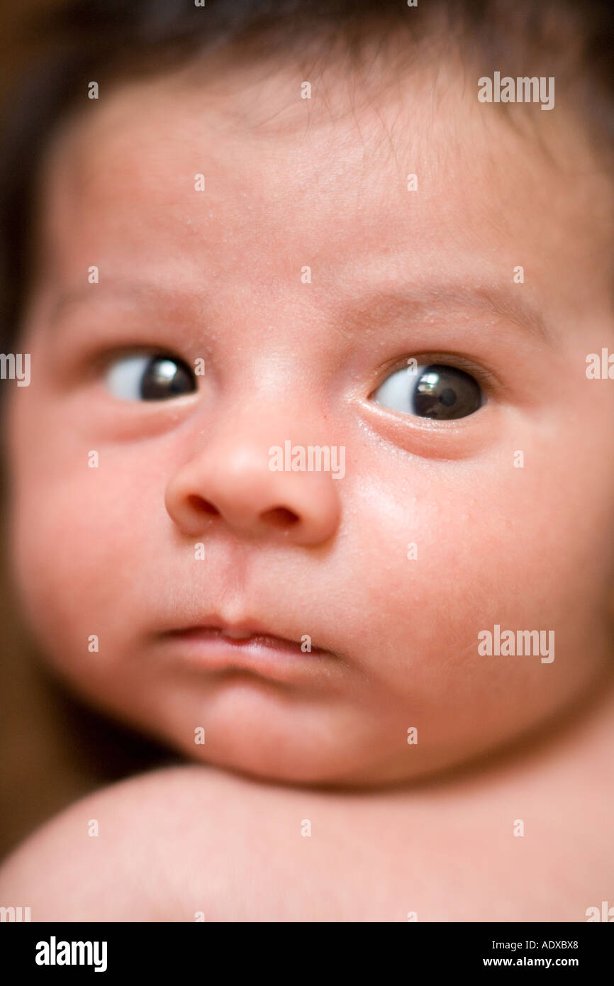 Baby boy, facial expression Stock Photo - Alamy