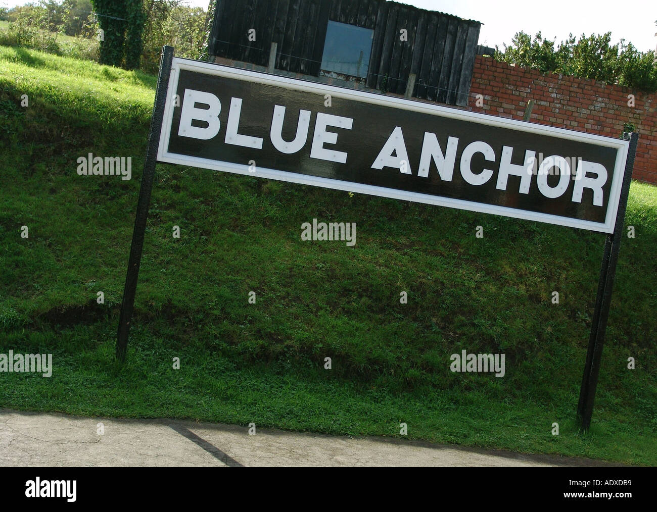 Railway Station at Blue Anchor England UK 2004 Stock Photo - Alamy