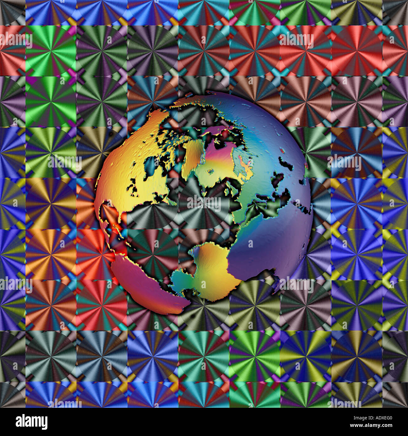 Hollow earth map hi-res stock photography and images - Alamy