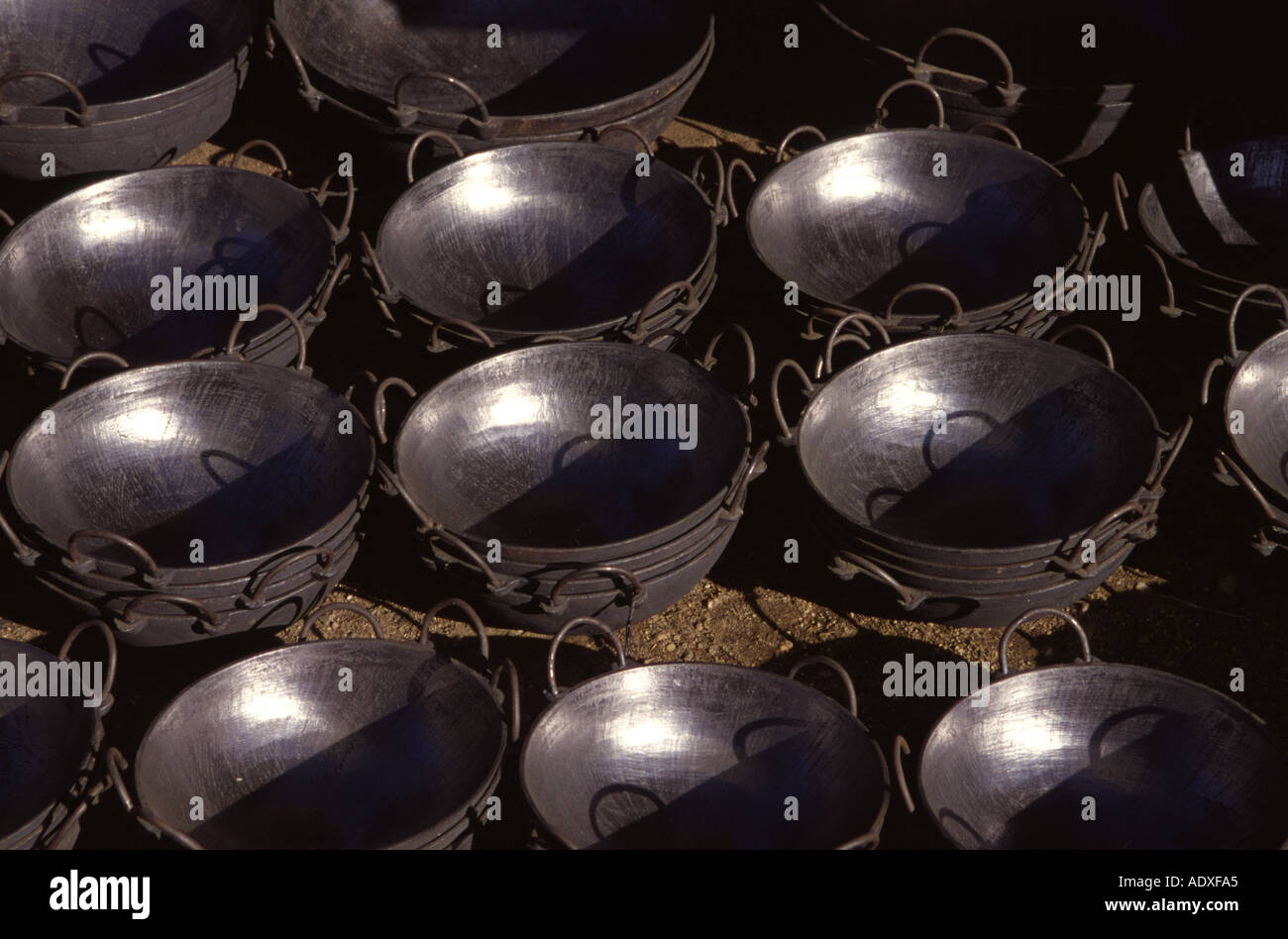 Woks for Sale Stock Photo - Alamy