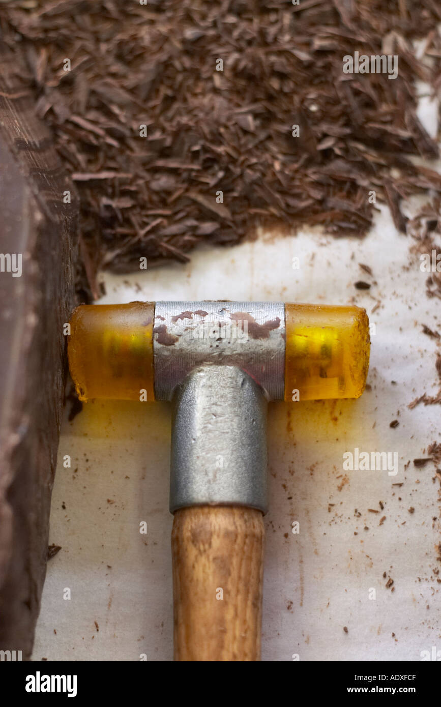 hammer / smashed chocolate Stock Photo - Alamy