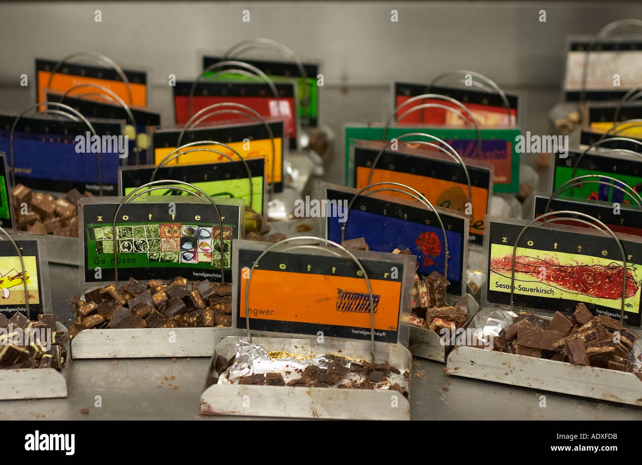 chocolate at the Zotter chocolate manufacturing site Stock Photo - Alamy