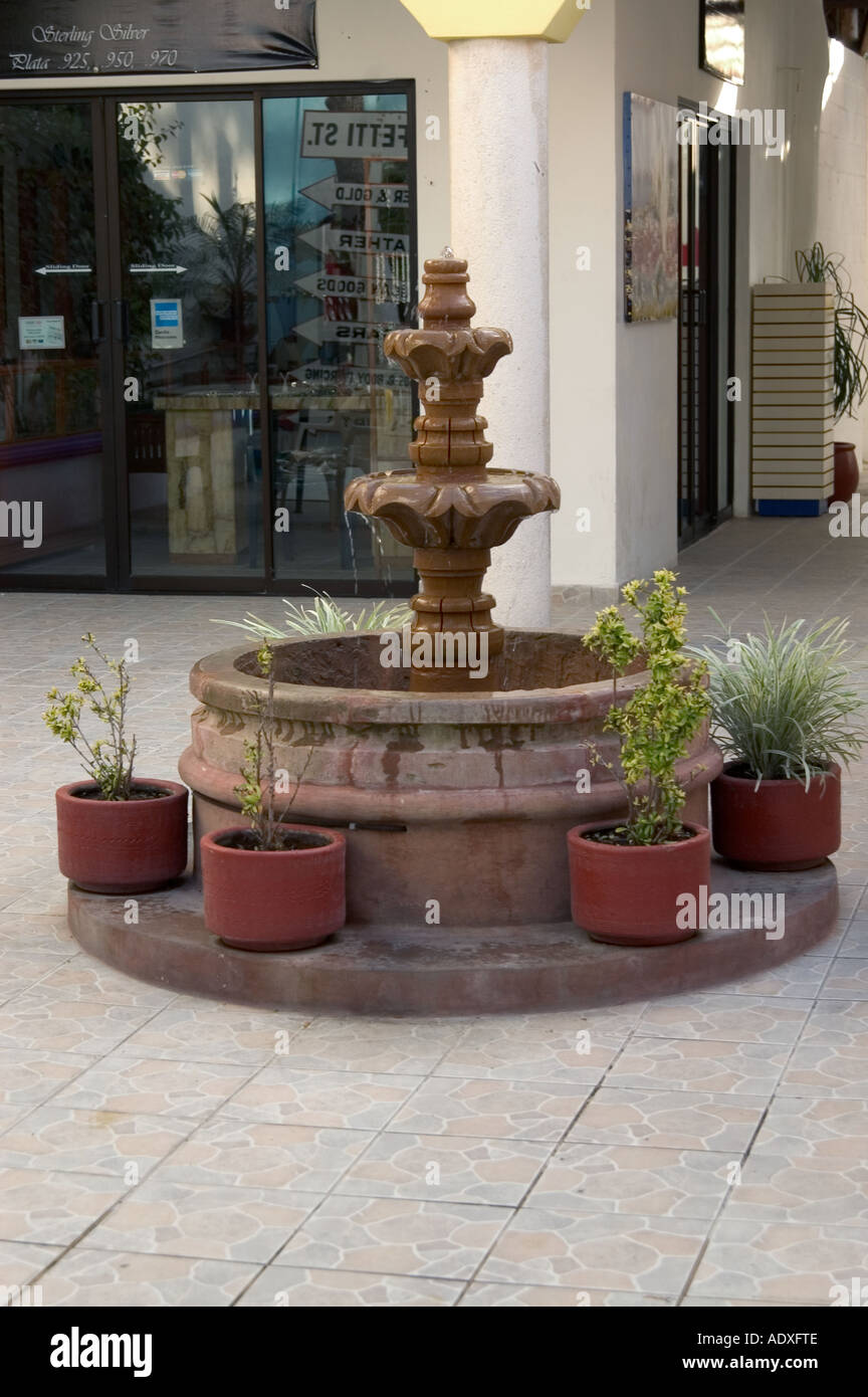 Fountain inside souvenir store, Cozumel Central Latin America Mexico ...