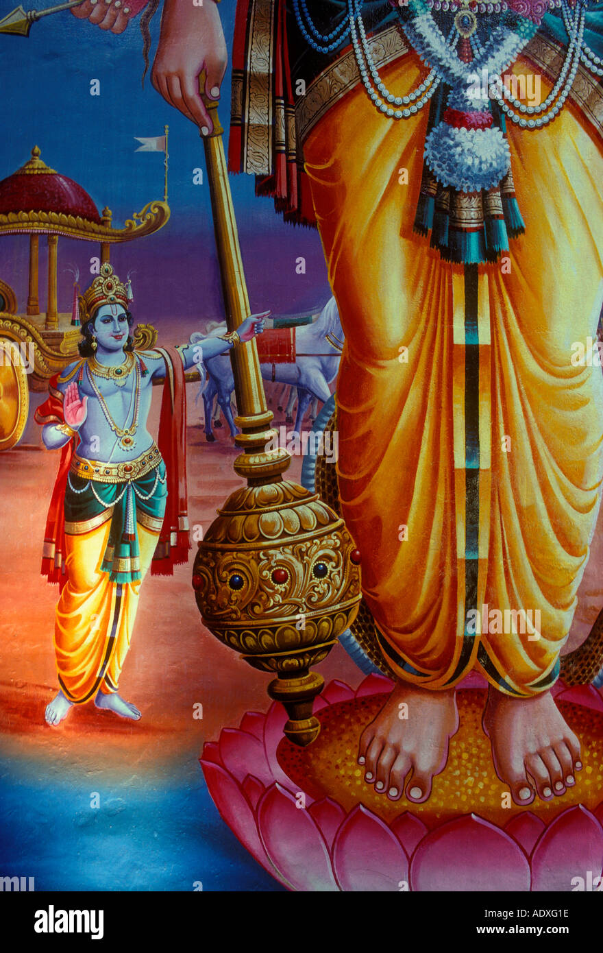 Follower of Vishnu, Vishnu, Hindu deity, Sri Krishnan Temple, Monkey ...