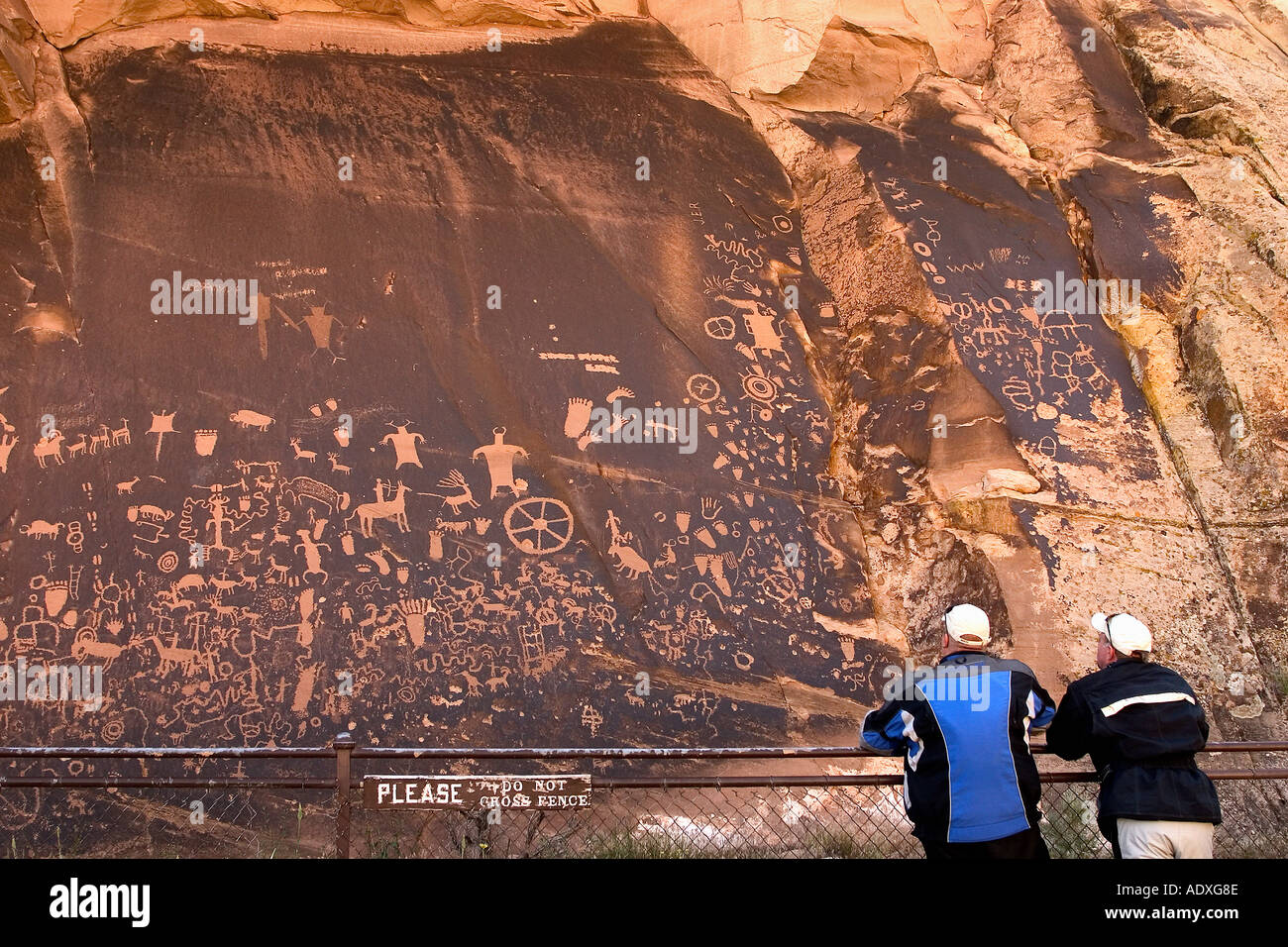 Newspaper Rock Utah Stock Photo - Alamy