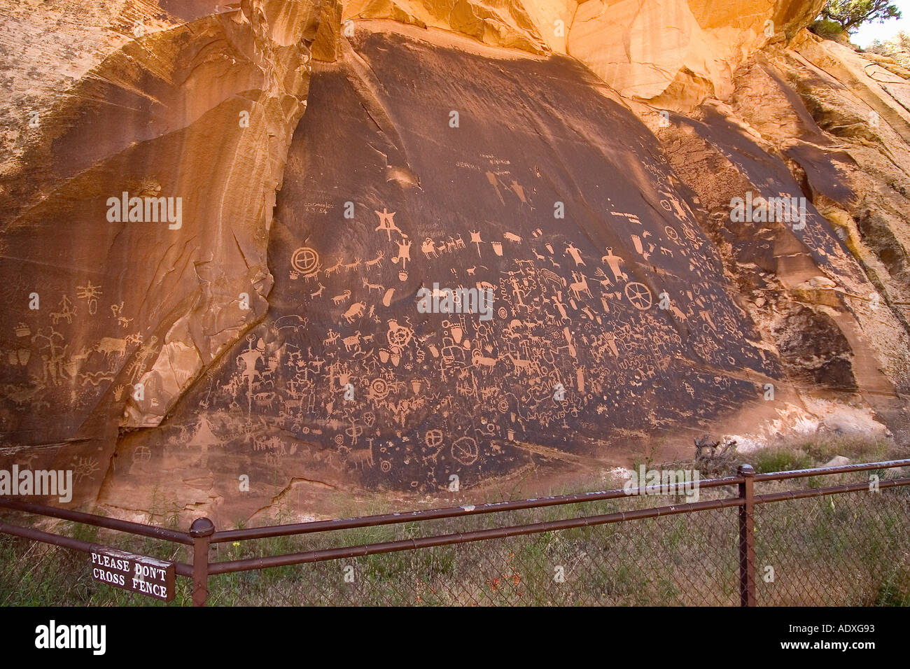 Newspaper Rock Utah Stock Photo - Alamy