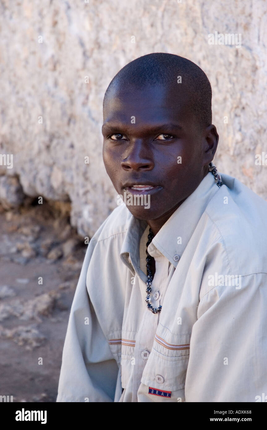 Young African man on the Ilha de Mozambique Mozambique Island a World ...