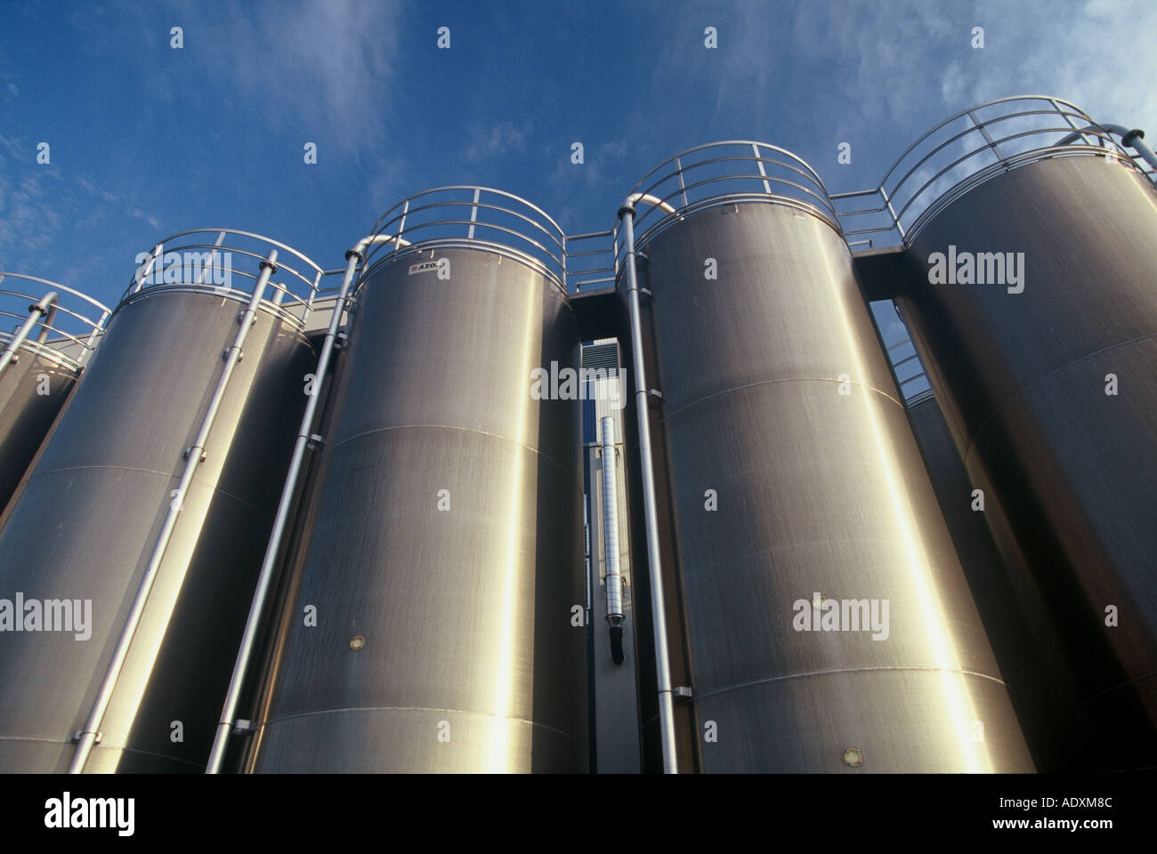 Industrial Plant with tanks in Germany Stock Photo - Alamy