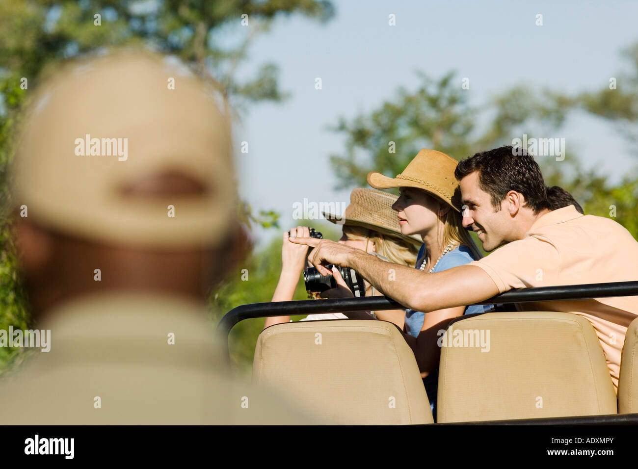 Woman guide on safari hi-res stock photography and images - Alamy