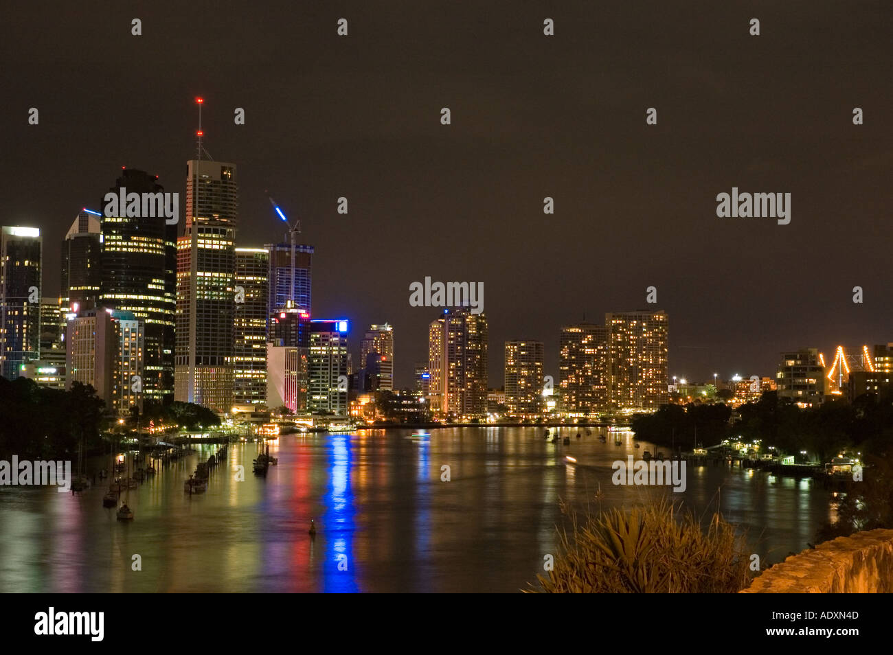 Brisbane city night panorama hi-res stock photography and images - Alamy