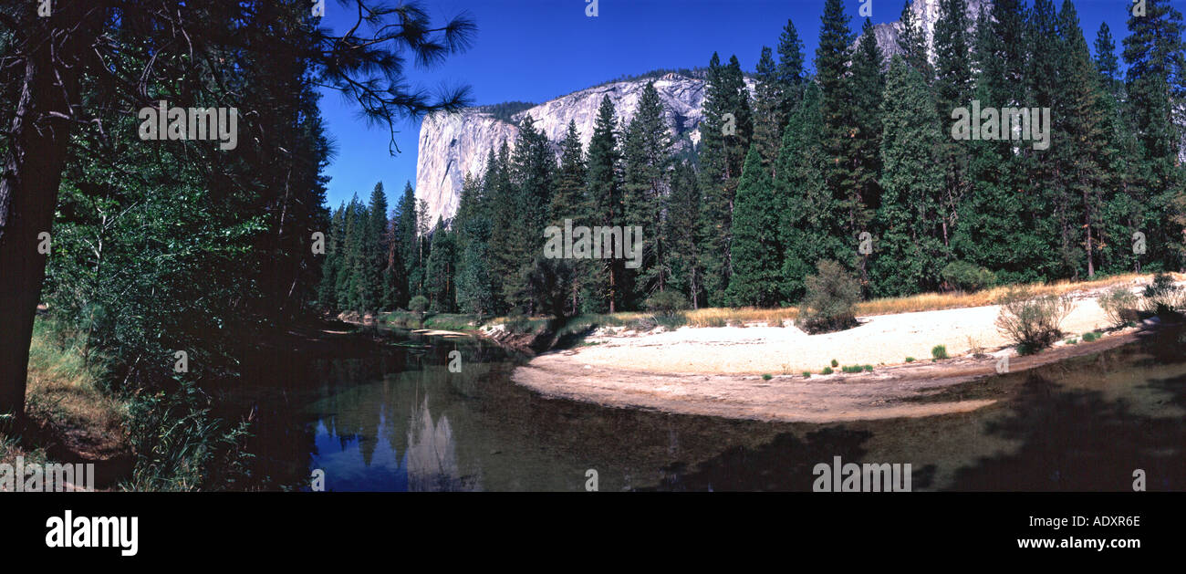 El Capitan and Merced River Stock Photo - Alamy