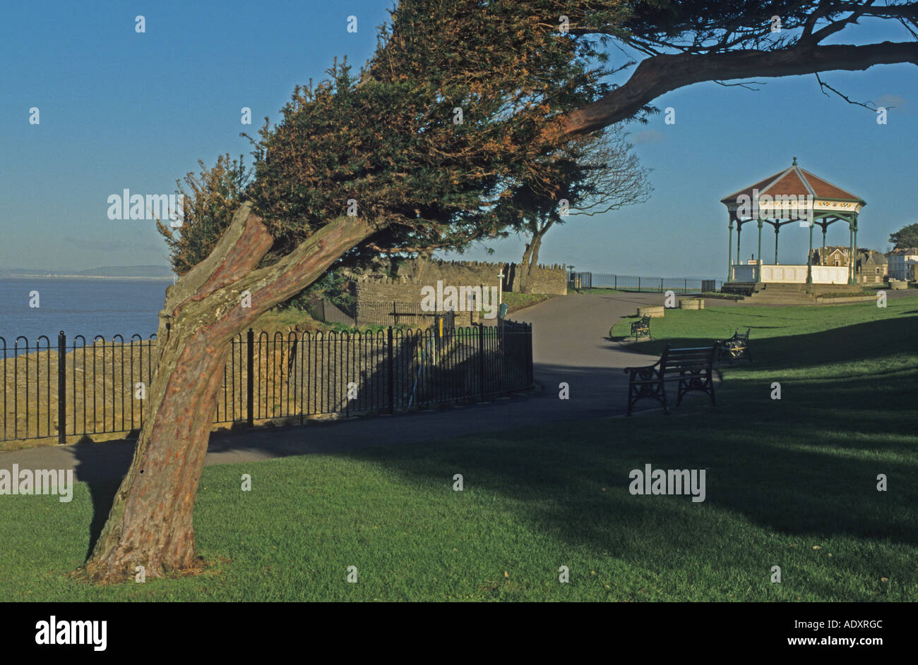 Band Stand Clevedon Somerset England Stock Photo - Alamy