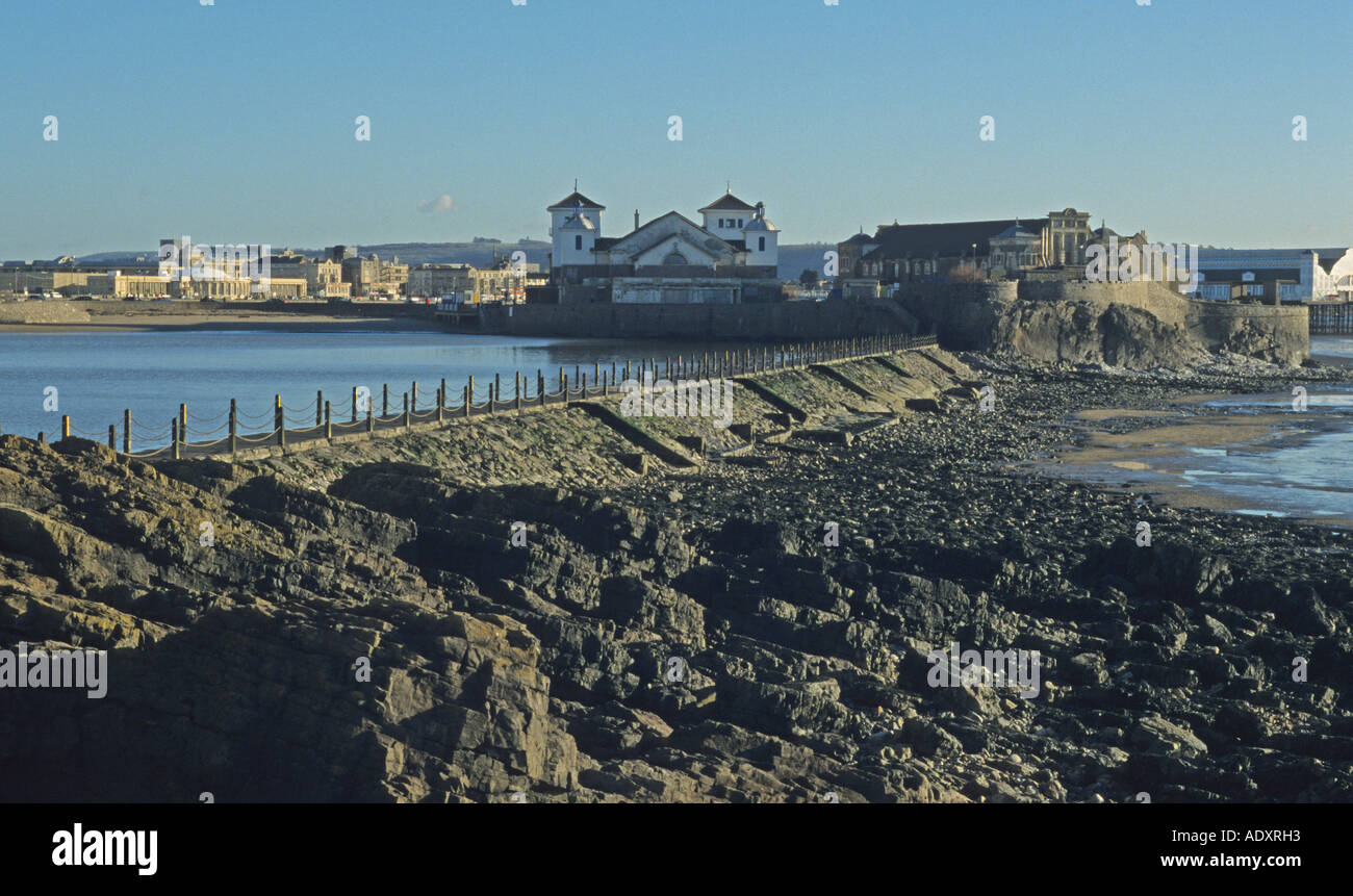 Knightstone Island Weston Super Mare Somerset England Stock Photo - Alamy