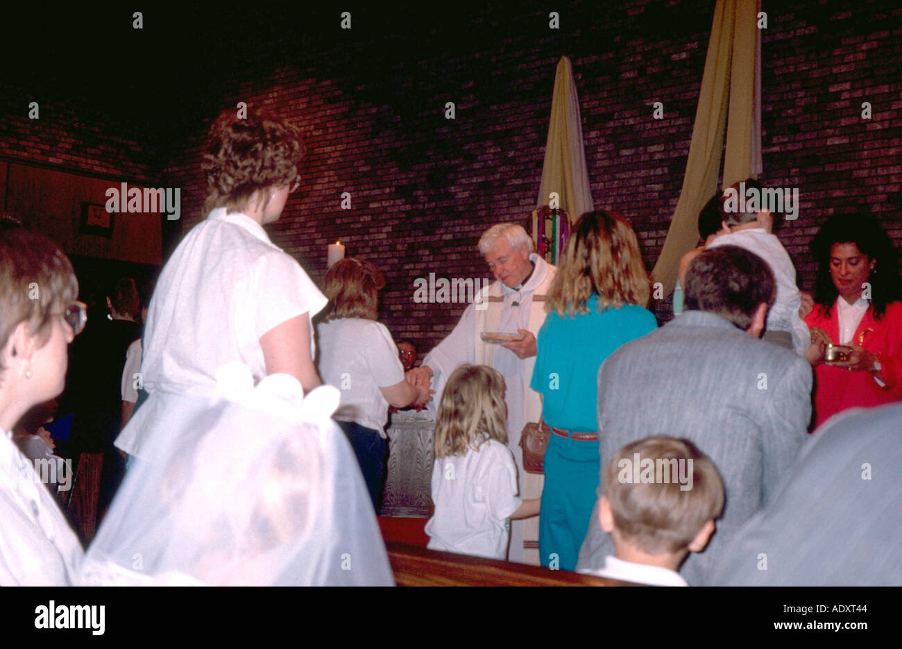 Catholic first communion service. St Paul Minnesota USA Stock Photo - Alamy