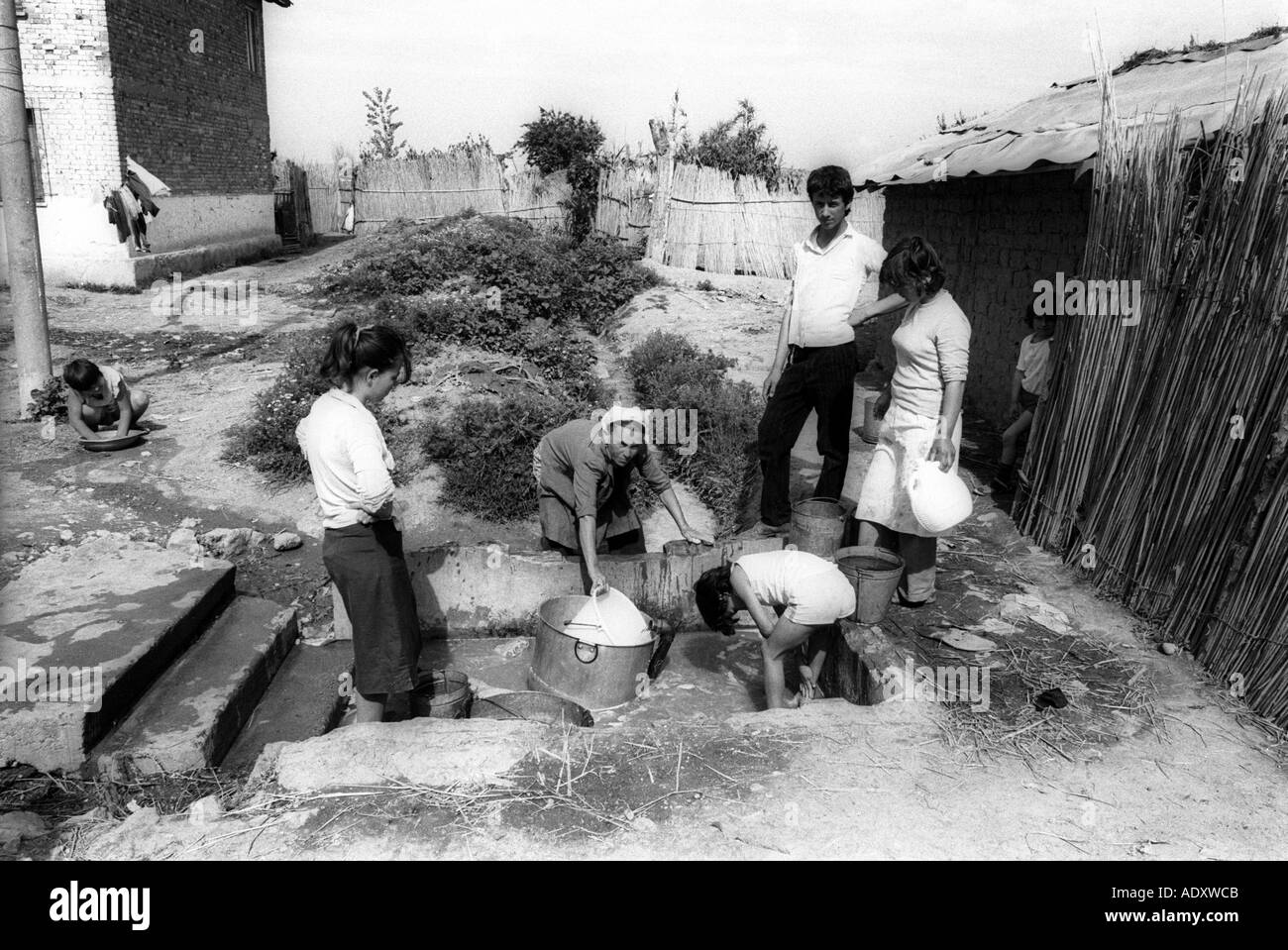 Albania communist communism dictatorship Black and White Stock Photos ...