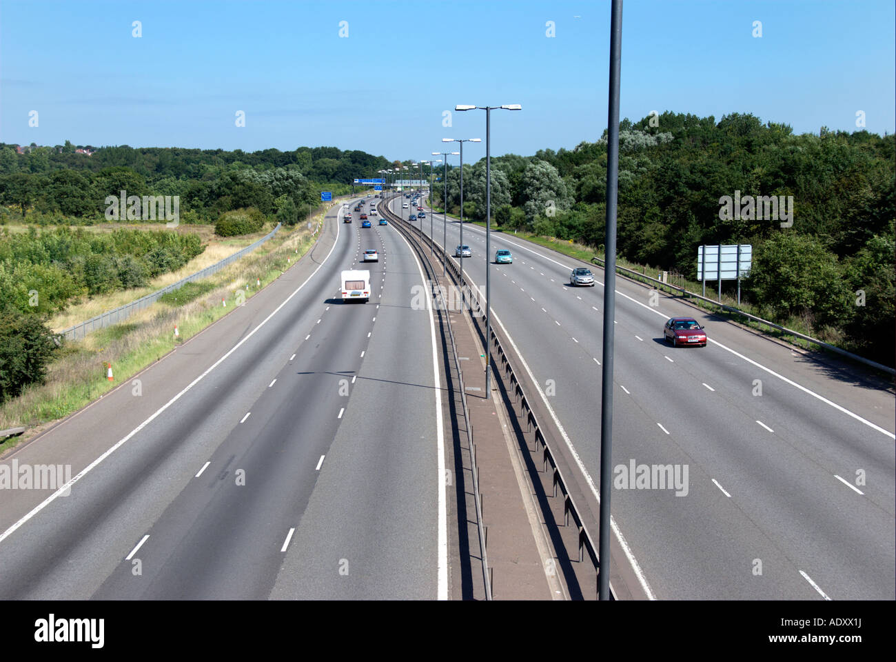 M5 Motorway, West Midlands Stock Photo - Alamy