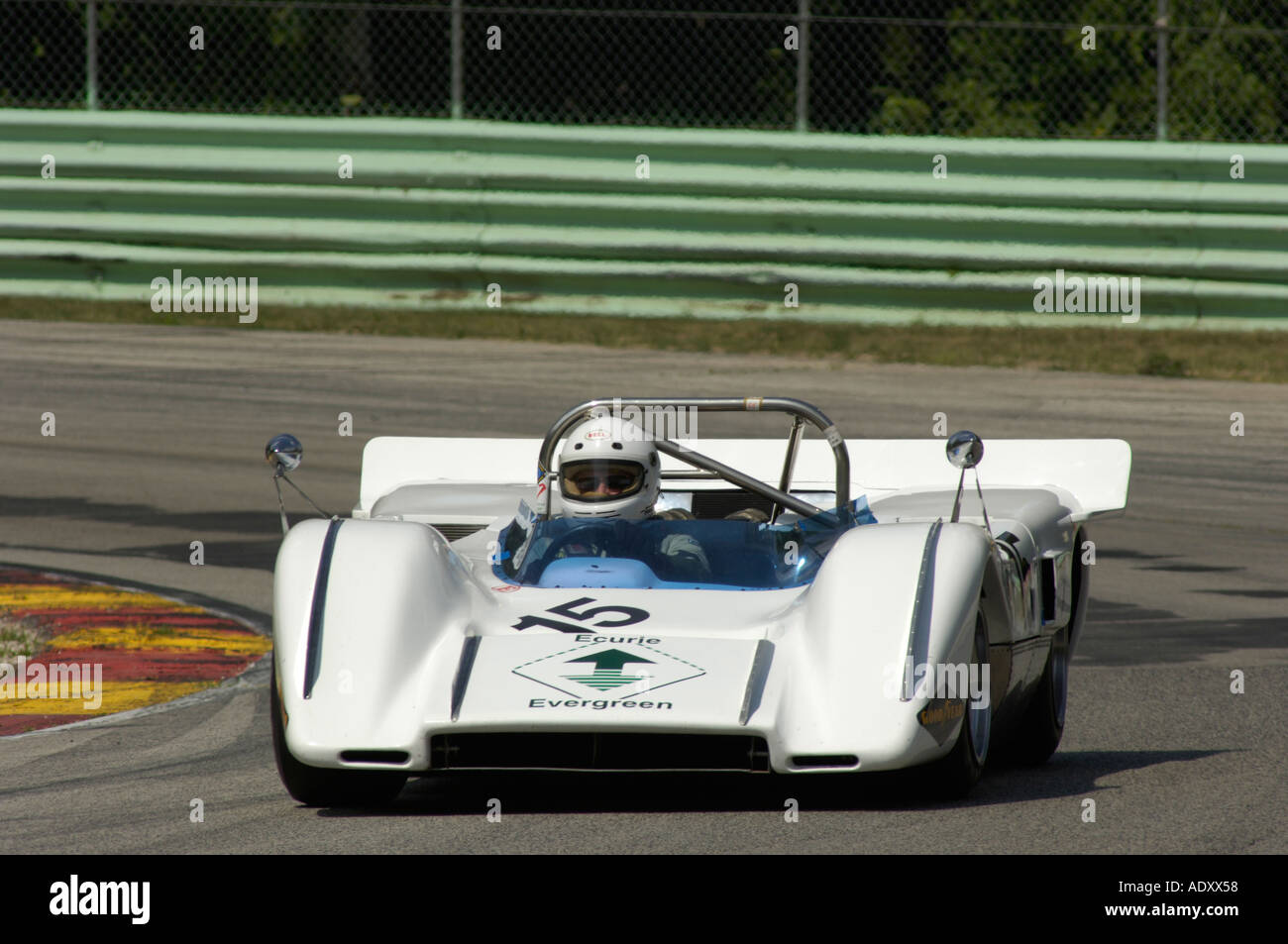 Jim Simpson races his 1970 McLaren M8C at the Brian Redman ...