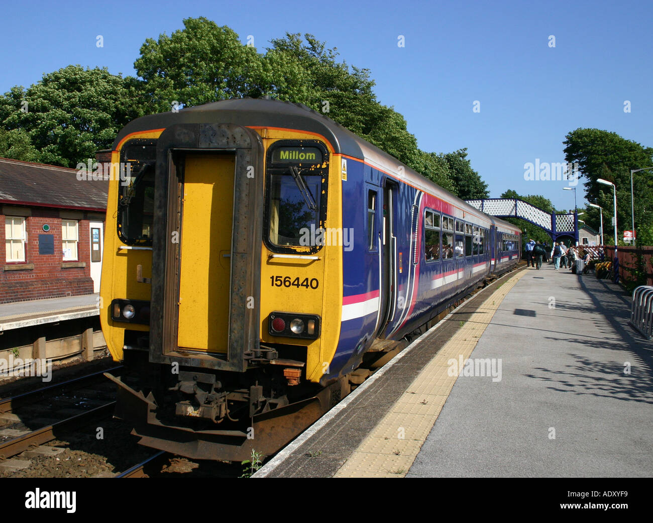 Diesel multiple unit at Arnside Stock Photo - Alamy