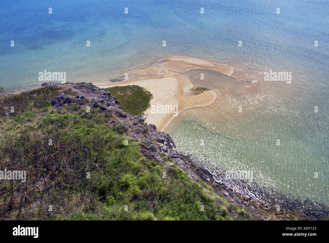 small sandy beach Stock Photo - Alamy