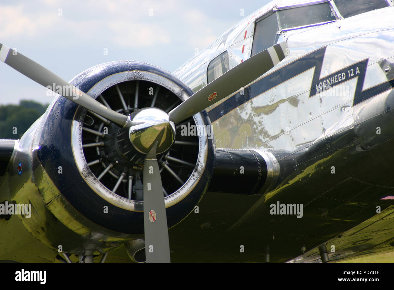 Lockheed 12a Elektra Stock Photo - Alamy