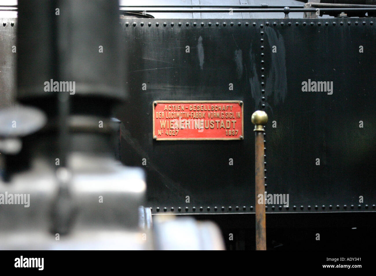 panel on a steam locomotive Stock Photo - Alamy