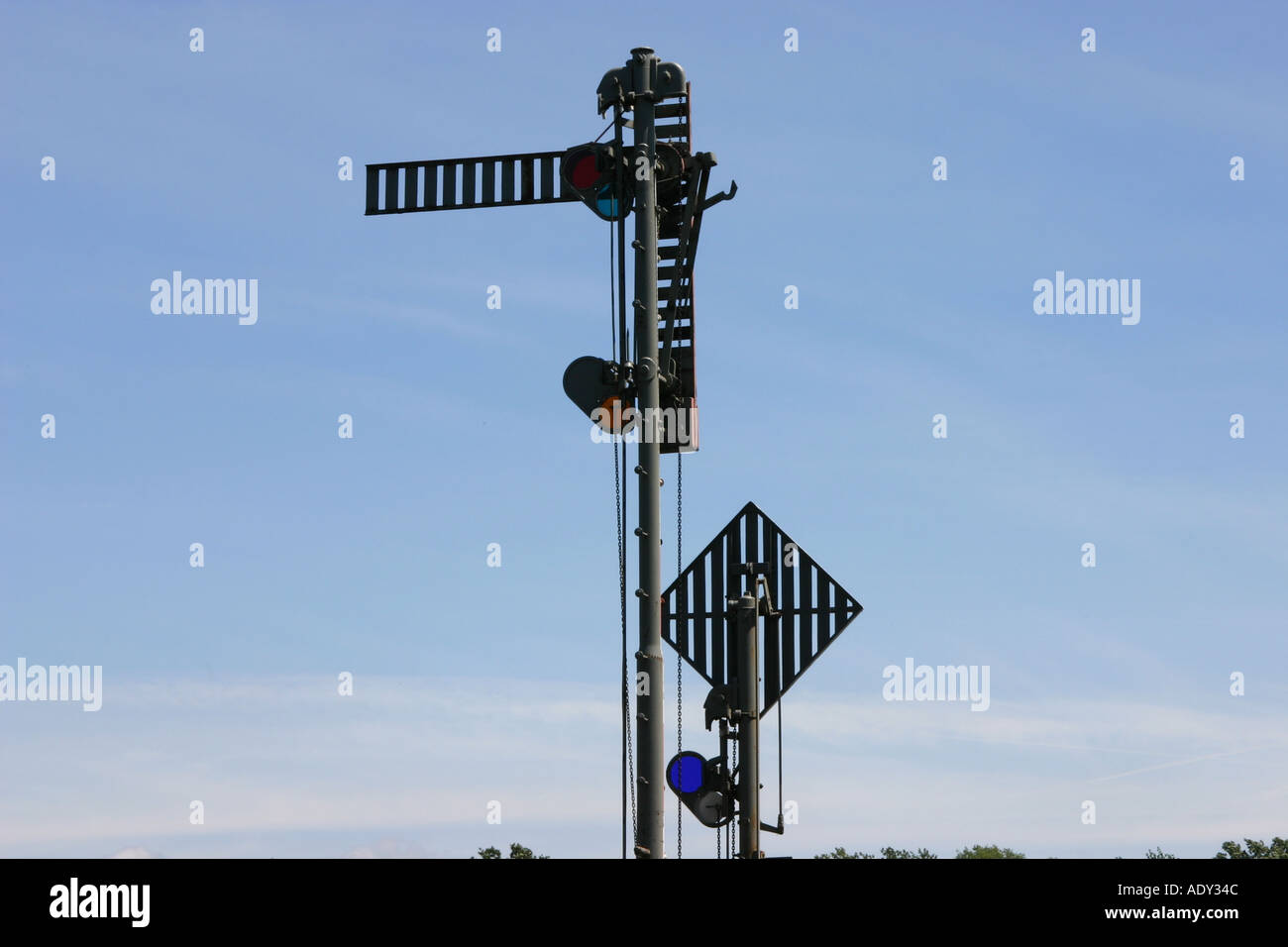 Train signals hi-res stock photography and images - Alamy