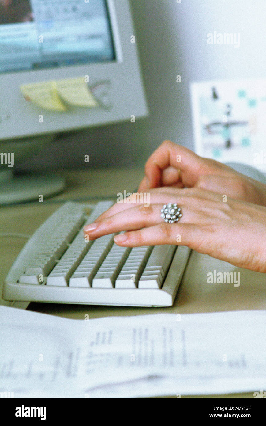 Computer Comm hands keyboard monitor offic work typing inputing www ...