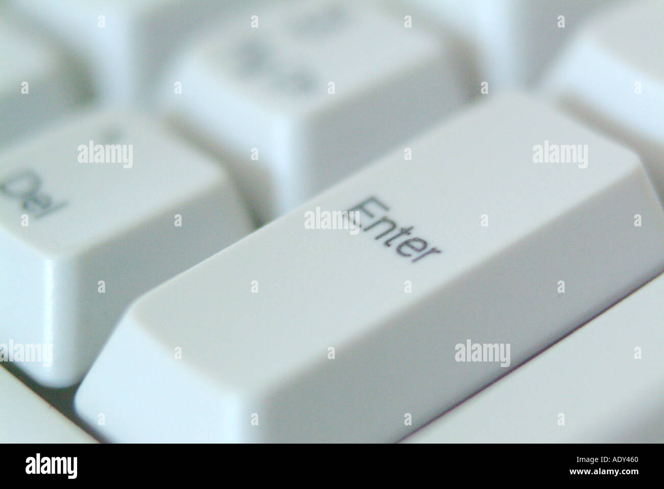 Computer Comm key keyboard delete letters symbols numbers white plastic ...