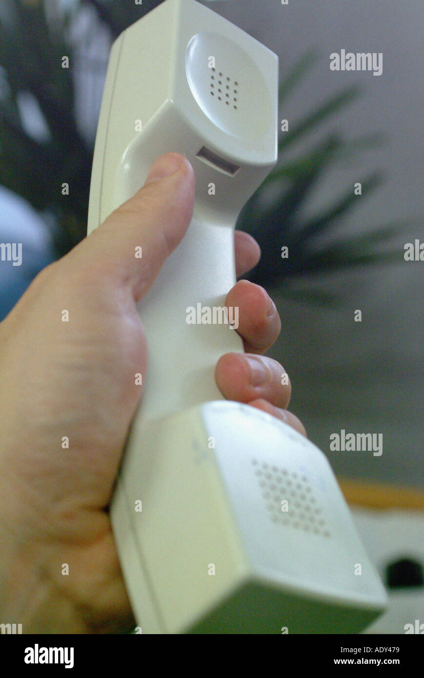 Computer Comm office work phone set hand white communications ...