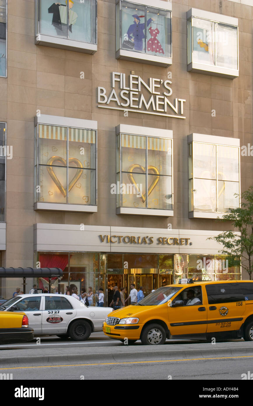STREET SCENE Chicago Illinois Filene s Basement and Victoria s Secret ...