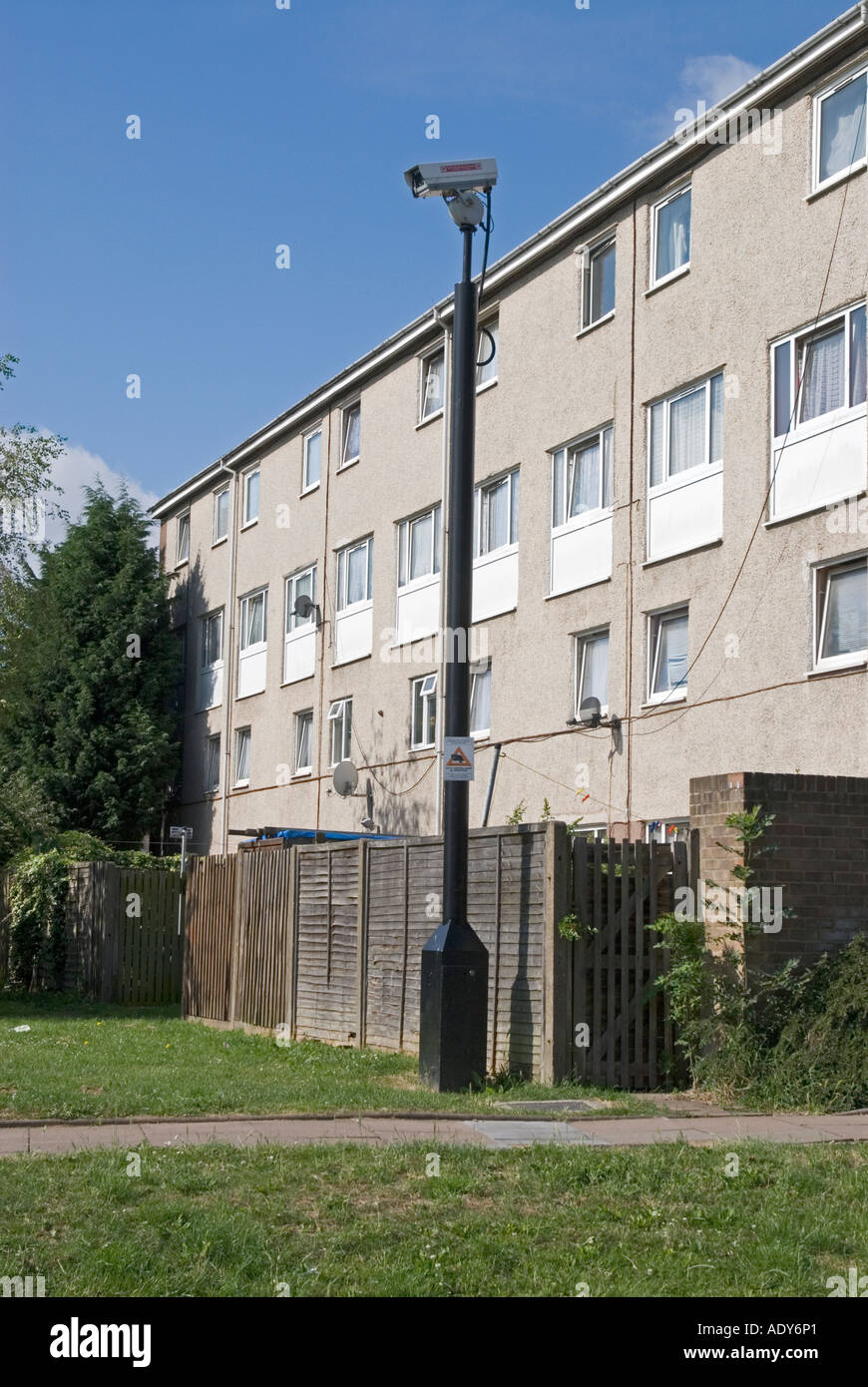 CCTV cameras deployed on council house estate in Enfield North London ...