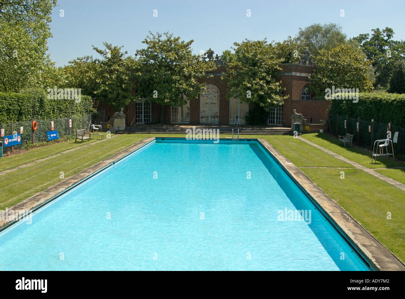 Middlesex University Swimming Pool Trent Park Enfield Middlesex Stock ...