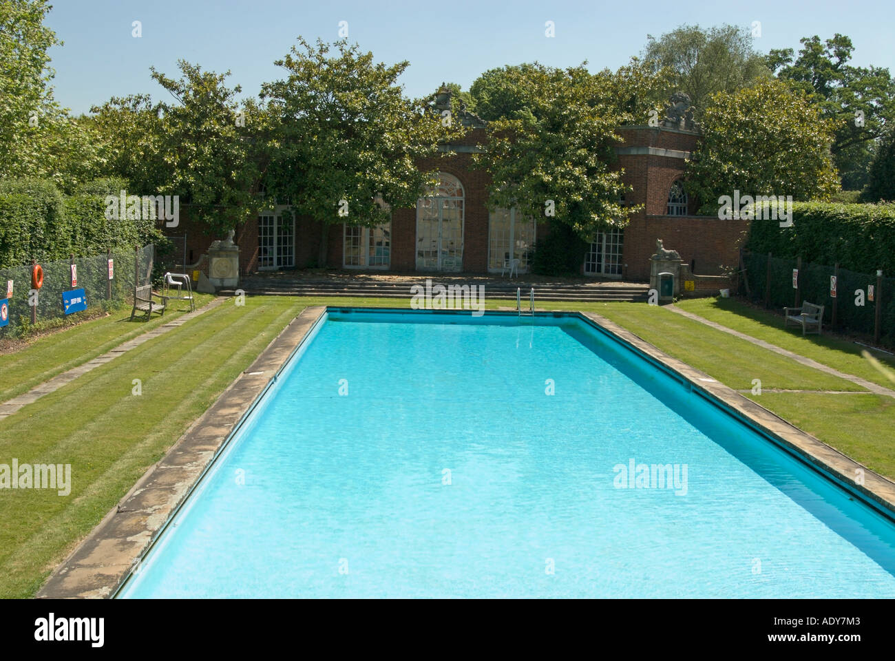 Middlesex University Swimming Pool Trent Park Enfield Middlesex Stock ...