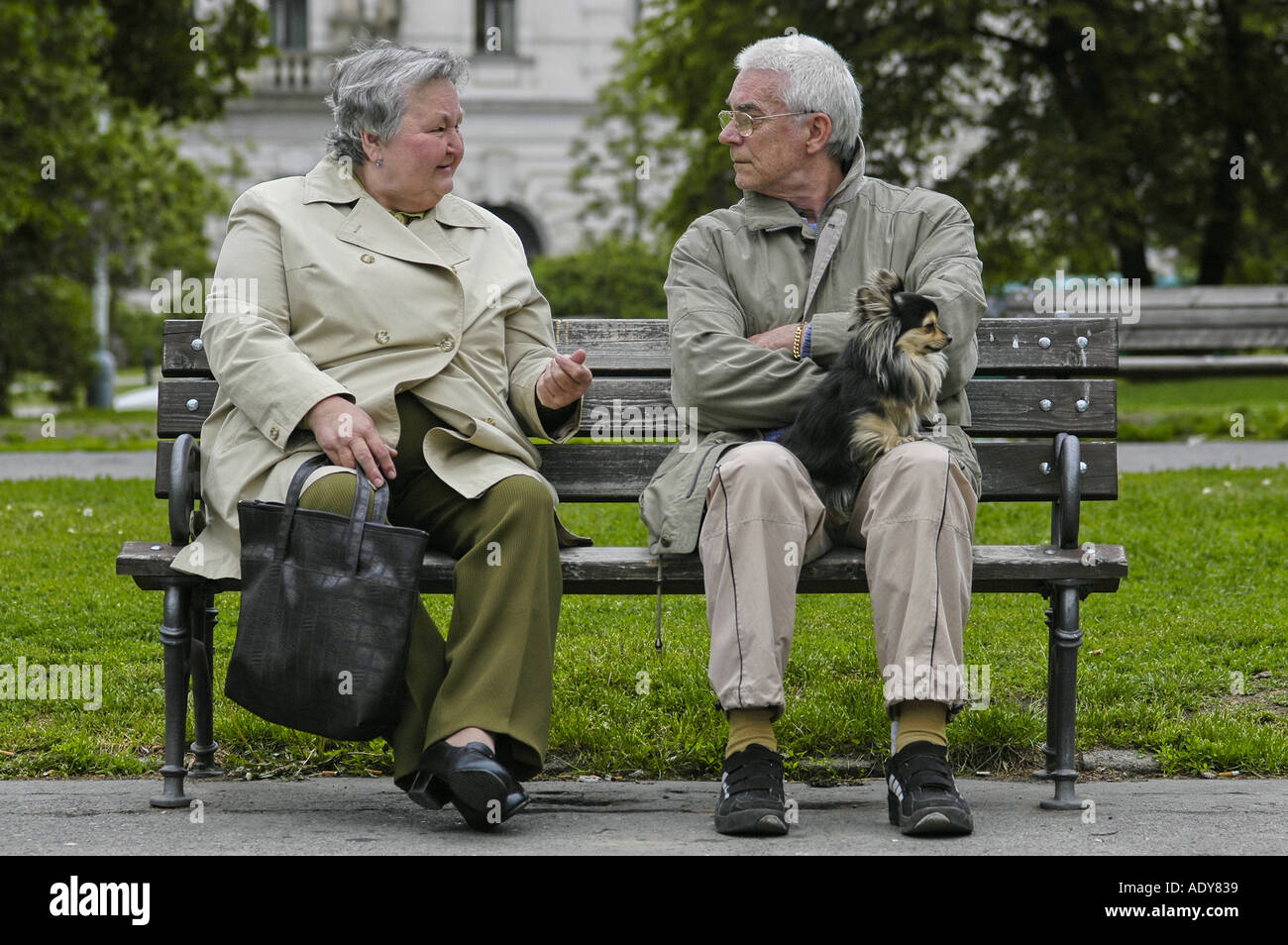 Two on a bench hi-res stock photography and images - Alamy