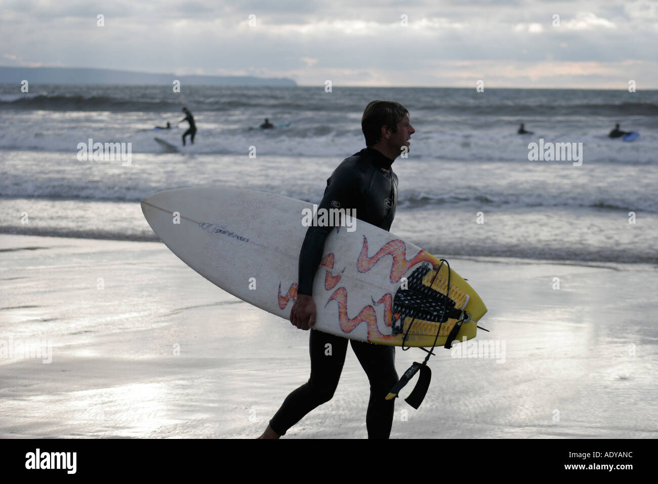 Surfing. Croyde Bay, Devon. England Stock Photo - Alamy